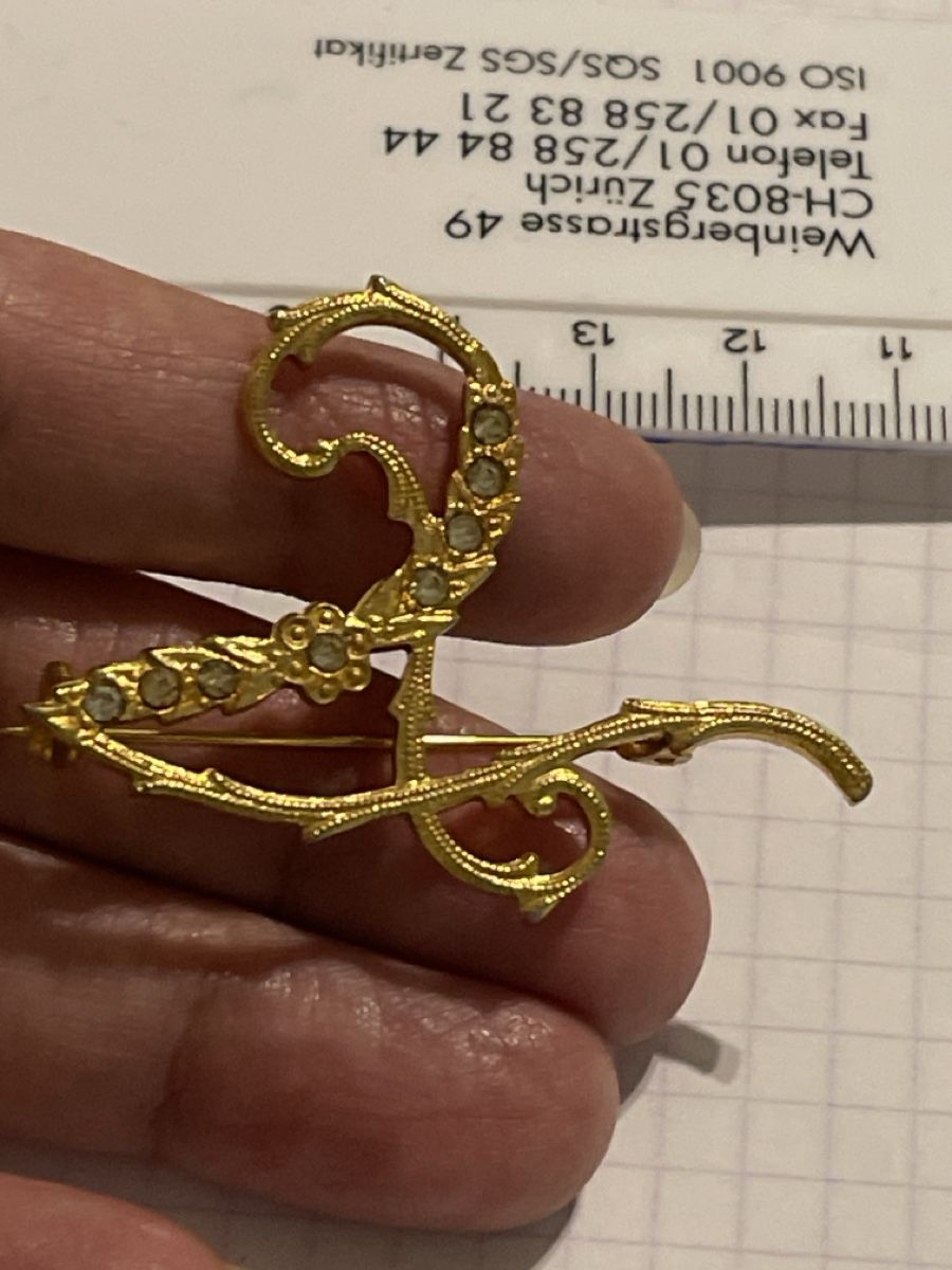 Broche vintage plaquée or jaune très bon état (D'occasion) à Kloten ...