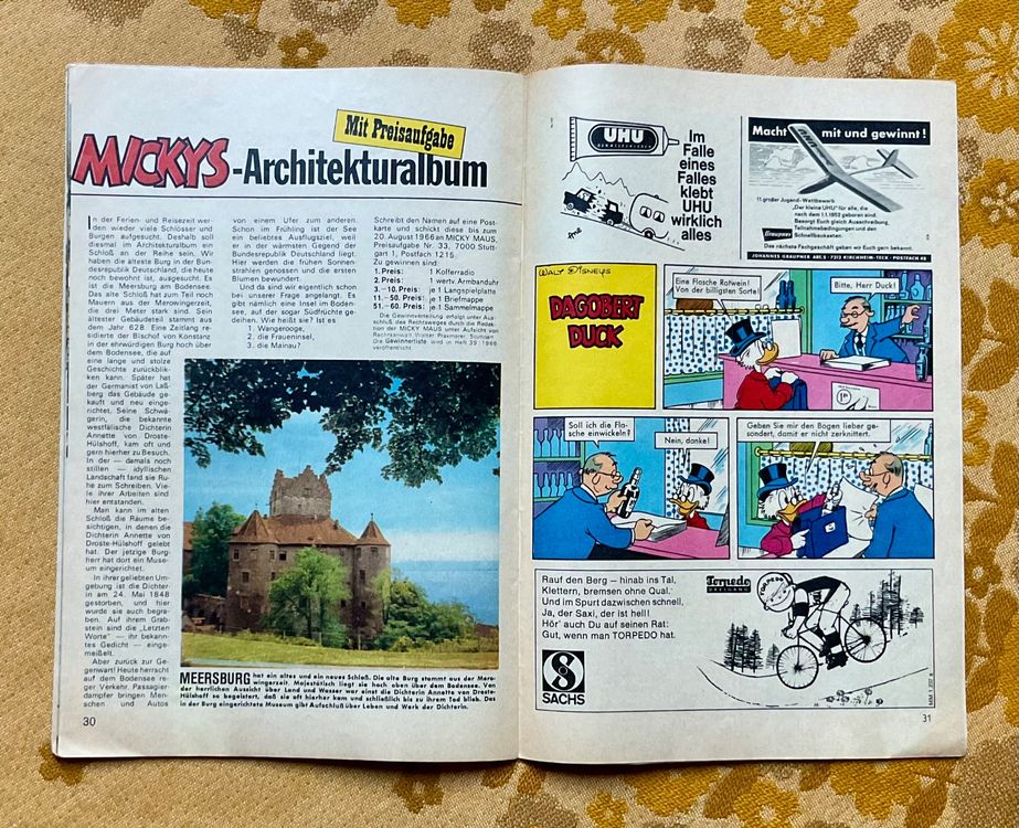 Micky Maus Heft Nr 33 von 1966 (Gebraucht) in Endingen für CHF 2.5 ...