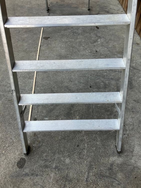 HB Systeme Typ 200- Doppelstufenleiter/ Bockleiter Alu, Nr.4 (Gebraucht ...