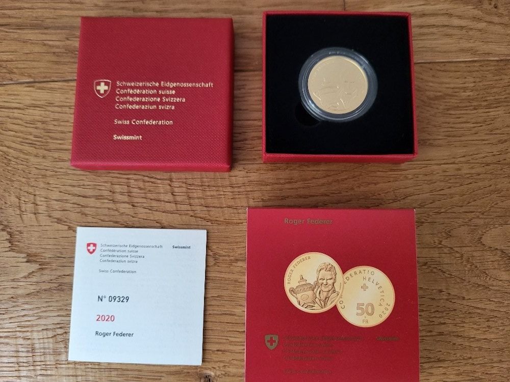 Swissmint Goldmünze "Roger Federer" | Kaufen auf Ricardo