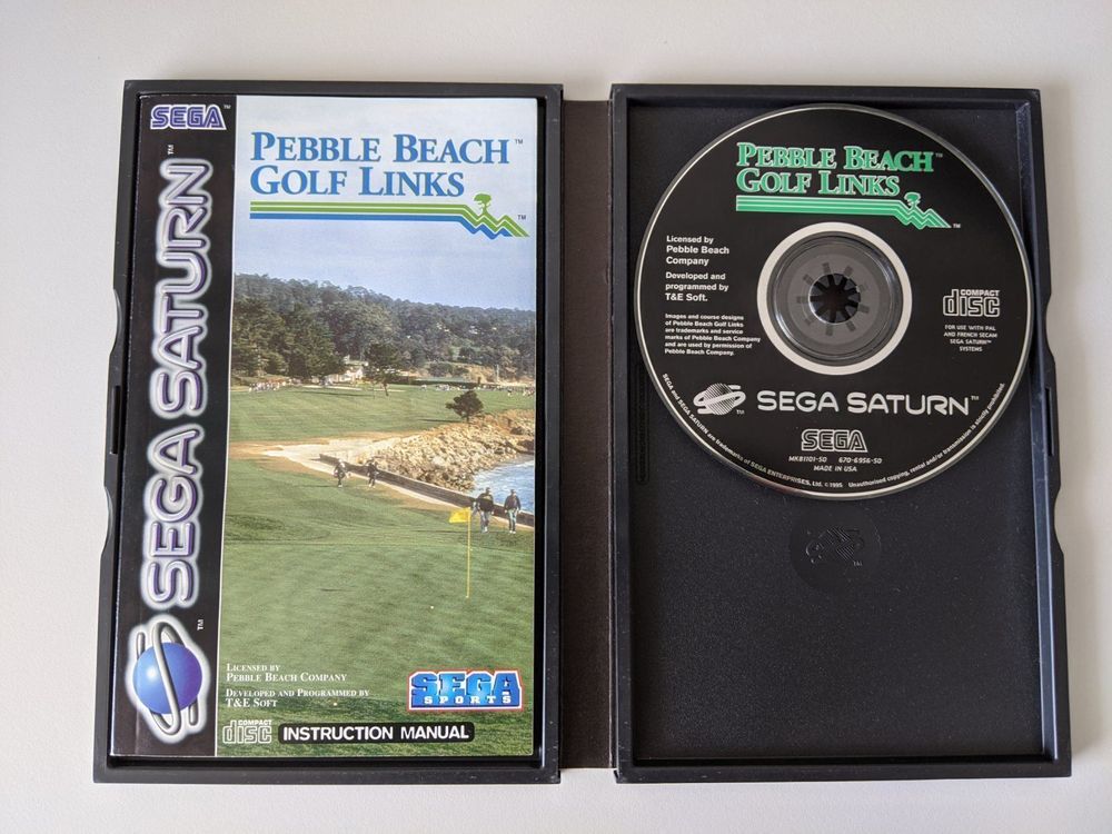 AKTIONSPREIS! Pebble Beach Golf Links Sega Saturn Spiel OVP (Gebraucht ...
