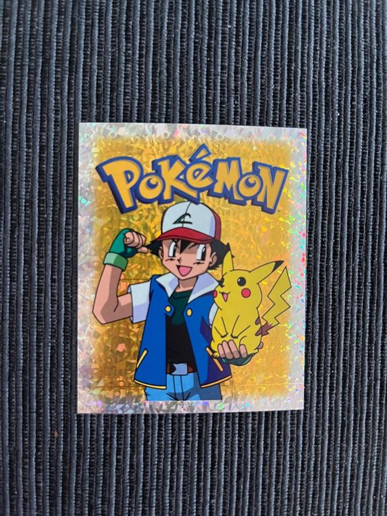 Pokemon Pikachu Holo Prism Merlin Topps Sticker Neuwertig (Neu (gemäss ...