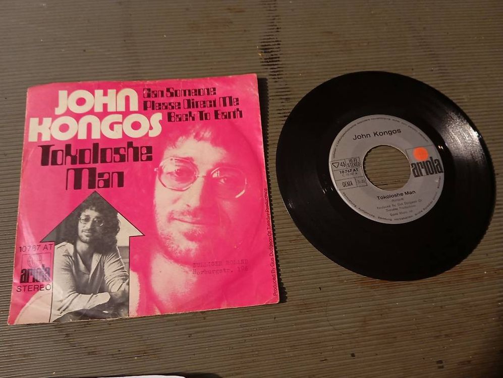 John Kongos - Tokoloshe Man - Seltene Single Schallplatte! (Gebraucht ...