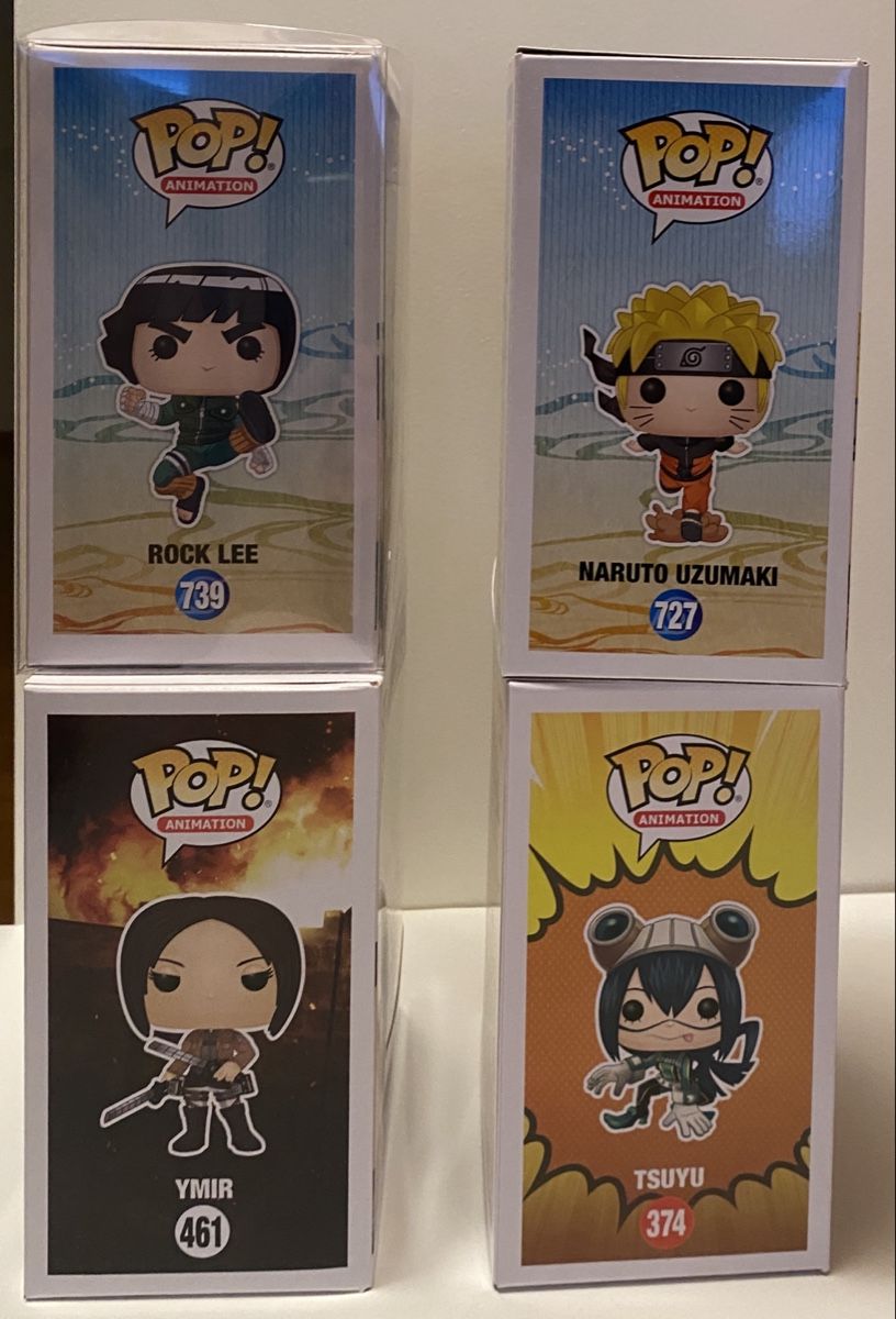 4 POP Animation: Ymir. Tsuyu. Naruto Uzumaki. (Neu (gemäss Beschreibung ...