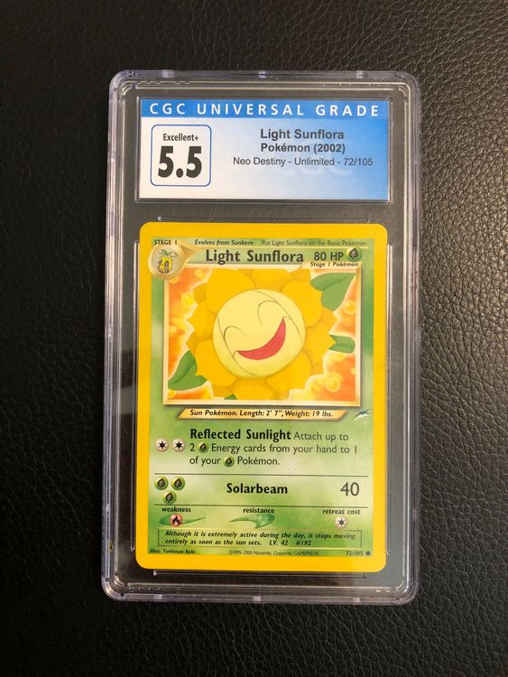 Neo destiny - Light Sunflora 72/105 CGC 5,5 Ab 1 | Kaufen auf Ricardo