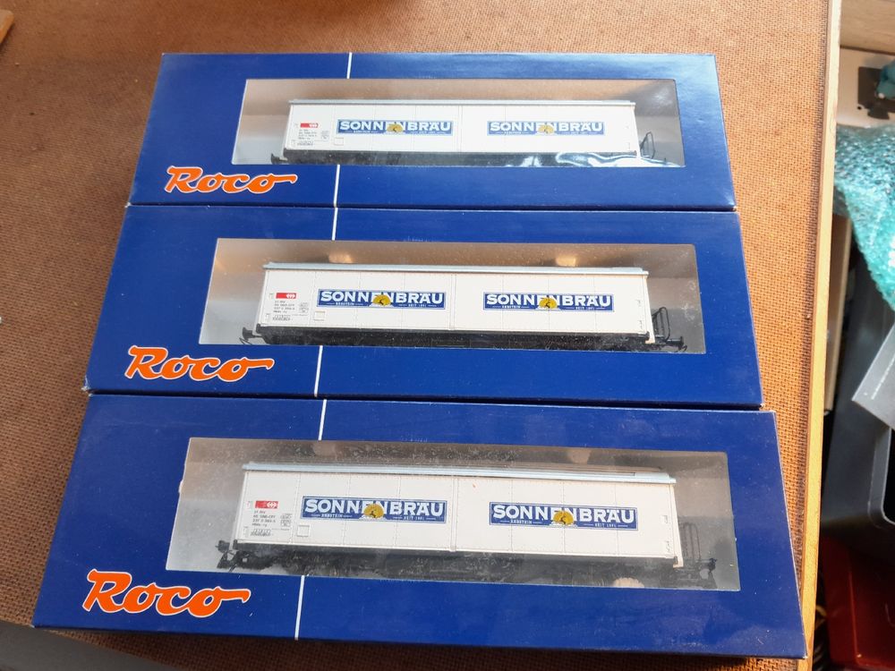 3 Roco 66442 HO SBB Sonnembräu Kühlwagen mit OVP (Gebraucht) in ...