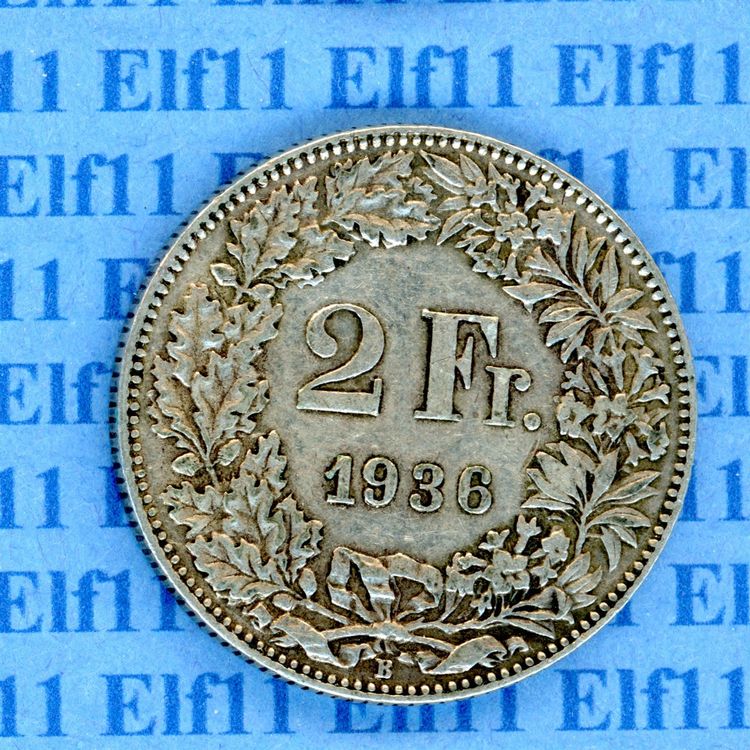 CHF___2.00 1936 ss-vz 2 Franken | Kaufen auf Ricardo