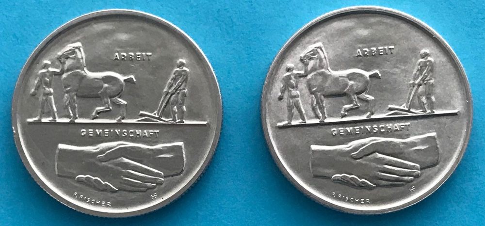 2 schöne Silber 5 Franken-Gedenkmünzen Landi, Zürich 1939 (Gebraucht) in Zürich für CHF 49 – mit ...