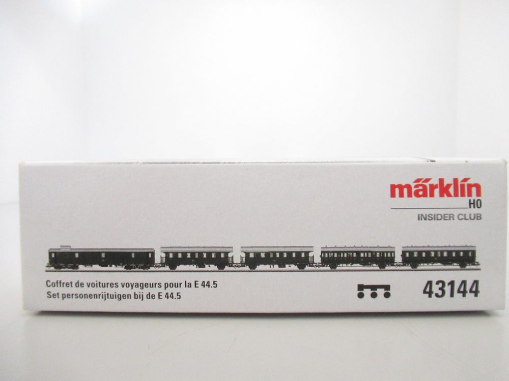 Märklin 43144 Personenwagen-Set zu E44.5 EP. III AC WS H0 (Gebraucht ...
