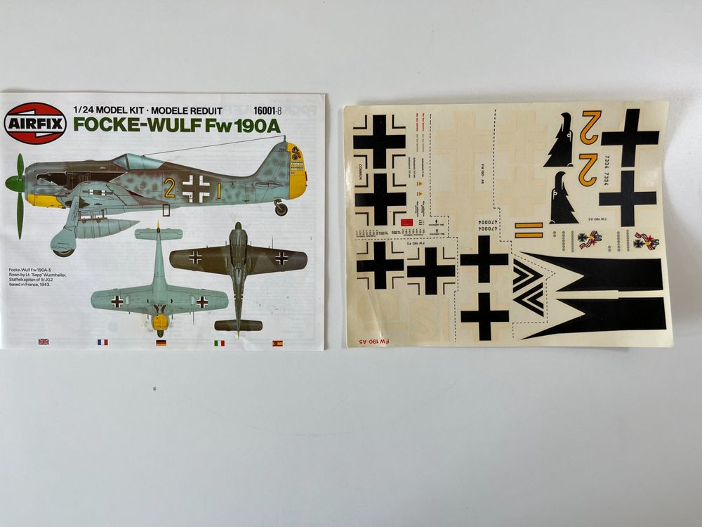 Airfix 1/24: Focke-Wulf Fw 190A (Neu und originalverpackt) in Yverdon ...