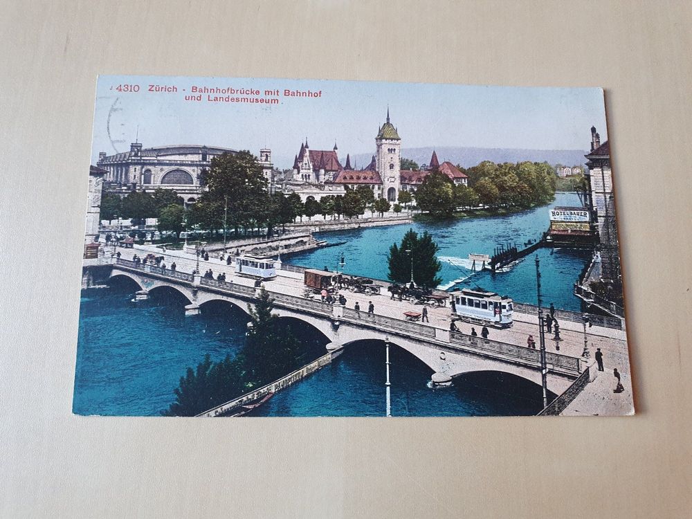 Zürich Bahnhofbrücke mit Bahnhof 1909 (Gebraucht) in Stansstad für CHF 4.5 – mit Lieferung auf ...