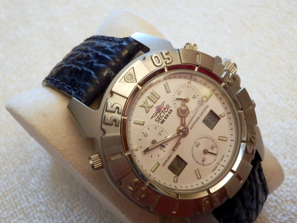 Sector 500, Chronograph-Alarm, drehbare Lunette, Ø 40mm, Top | Kaufen ...