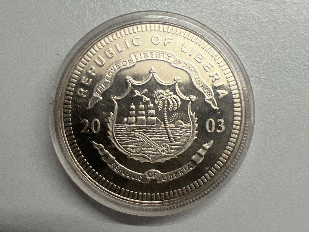 Münze REPUBLIC OF LIBERIA; 5 Dollar; WM 2006 (Neu (gemäss Beschreibung ...