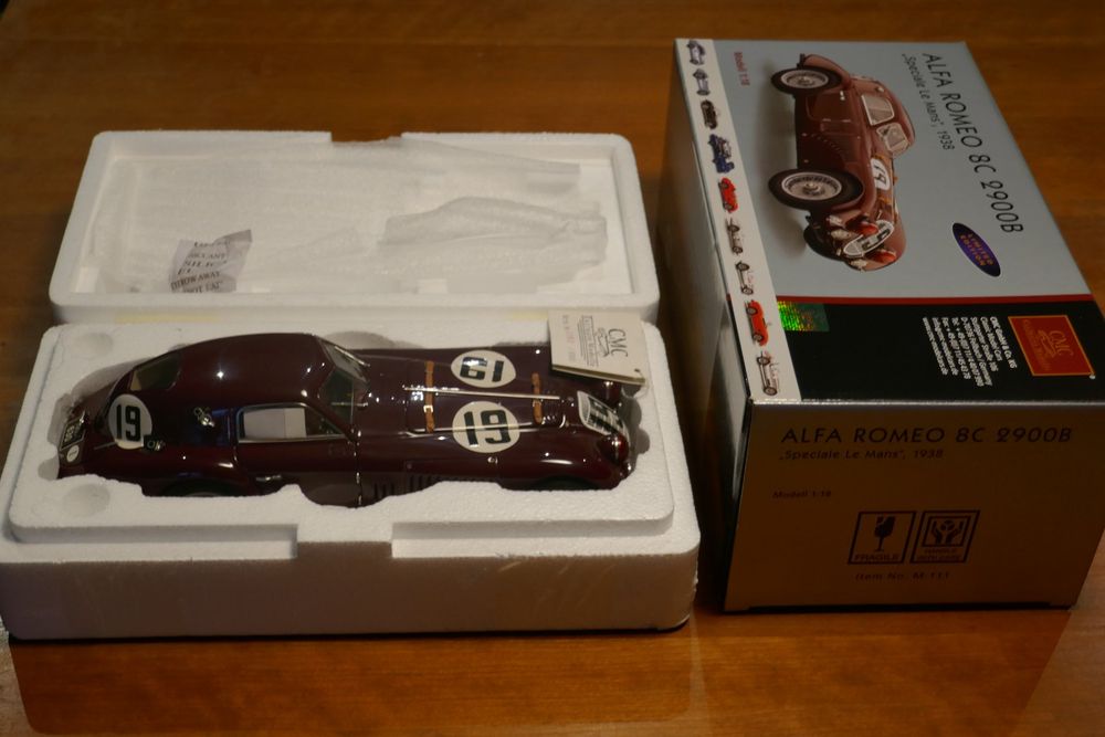 Alfa Romeo 8C 2900B CMC 1/18 version Le Mans 1938 (Neuf avec emballage ...