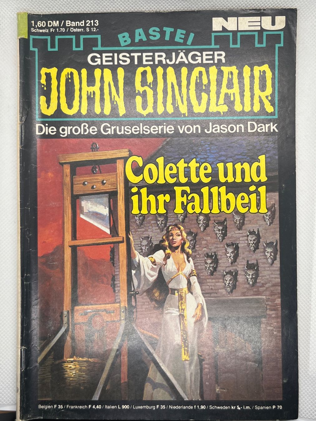 John Sinclair Band 213 2 Colette und ihr Fallbeil, 1. Auflag (Gebraucht ...