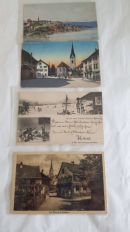 4 alte Postkarten / Ansichtskarten v. Zollikon / ZH | Kaufen auf Ricardo