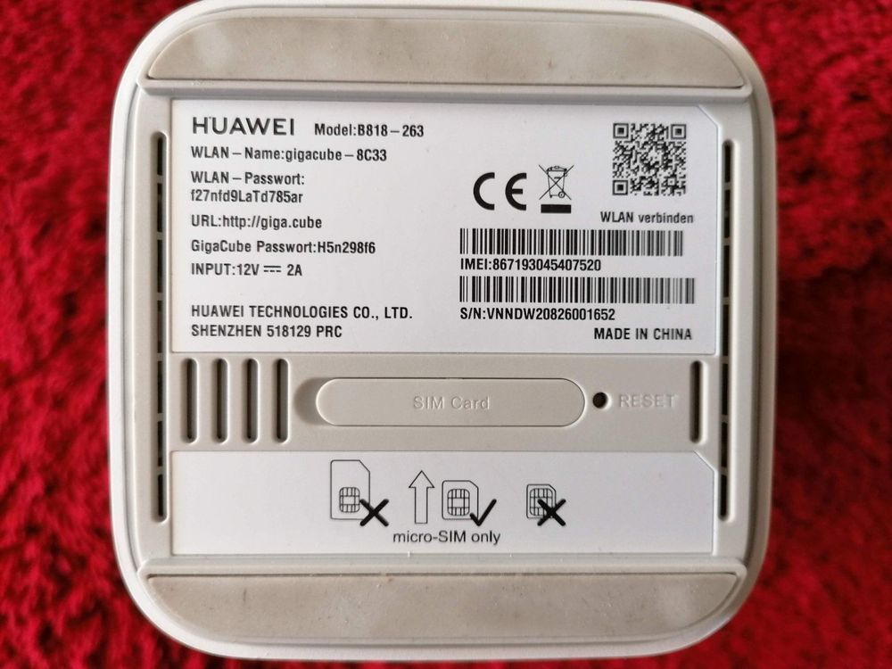 4G Huawei B818 Gigacube Mobile Router | Kaufen auf Ricardo