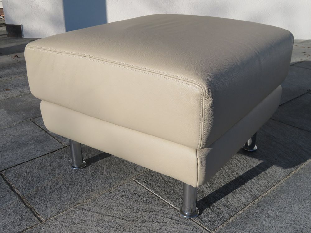 Hocker beige / neuwertig / NP 1'427.- / echt Leder | Kaufen auf Ricardo