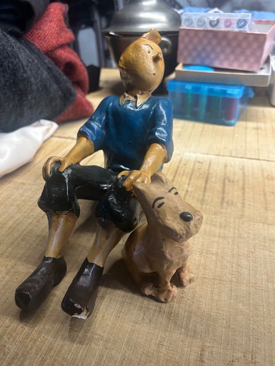 Tintin et Milou statue (D'occasion) à Val-d'Illiez pour CHF 10 – avec ...