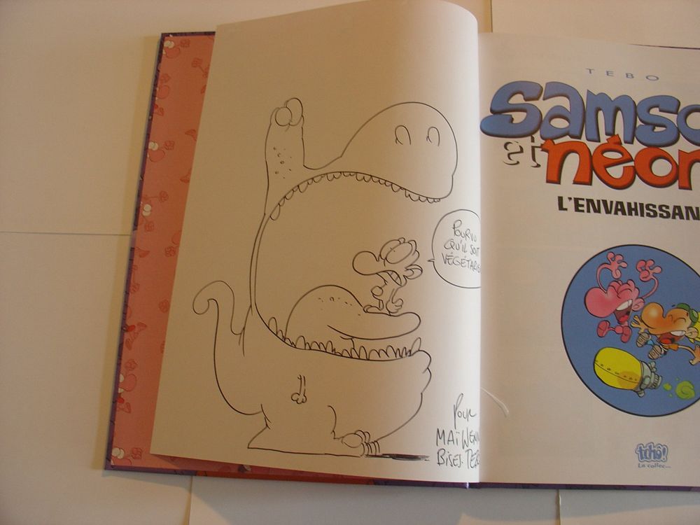 SAMSON ET NEON 4 L ENVAHISSANT AVEC DESSIN ET DEDICACE (Neu (gemäss ...