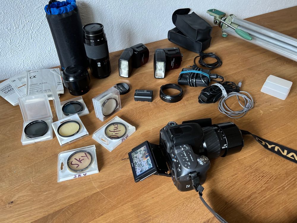 Sony Alpha A550 mit viel Zubehör (Gebraucht) in Frauenfeld für CHF 174 ...
