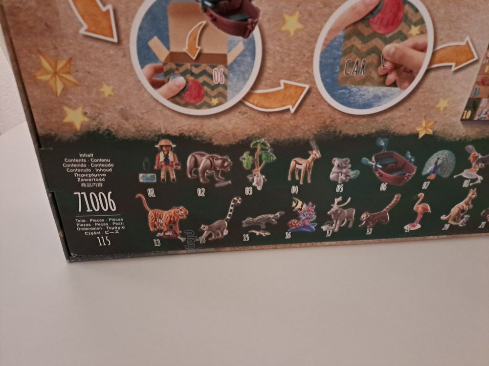 Playmobil 71006 Adventskalender Wiltopia Tierische Weltreise (Neu und ...