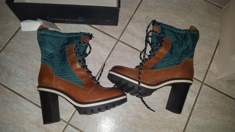 Np 200 Fr Grösse 42 Tommy hilfiger neue stiefel boots grün (Neu (gemäss ...