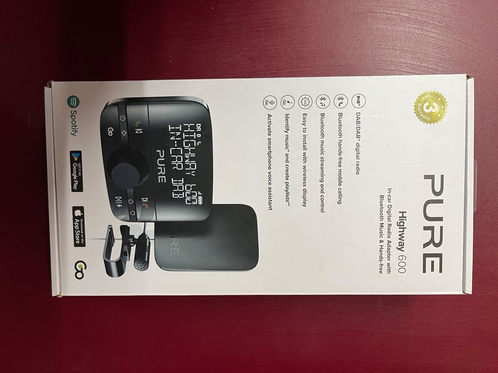 PURE Highway 600 DAB+ Adapter / Freisprech / Bluetooth-Conec (Neu ...