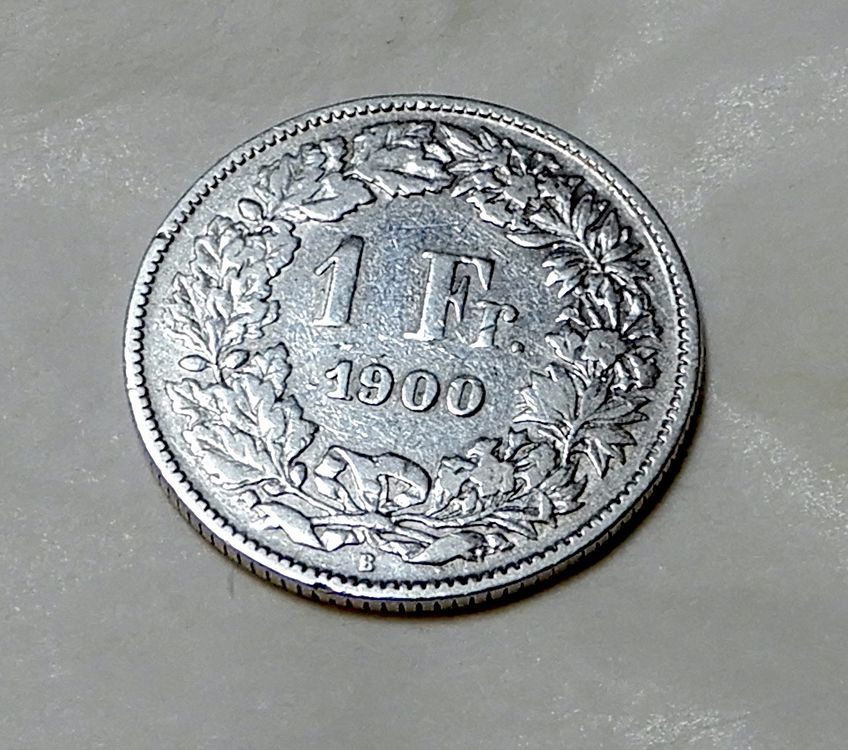 Silber Münze, 1900 , 1 Franken | Kaufen auf Ricardo