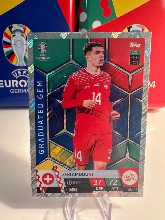 Topps Euro 2024 Fußball Karte Nr.SUI17 ZekiAmoudi | Kaufen auf Ricardo