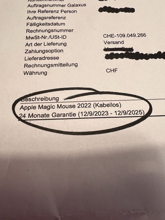 Apple Magic Mouse (Schwarz) - Wie neu, mit Garantie! (Neu (gemäss ...