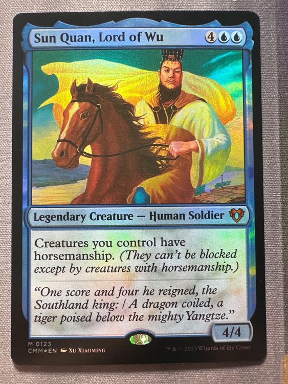 Sun Quan, Lord of Wu FOIL 0123 Commander Masters (Neu (gemäss ...