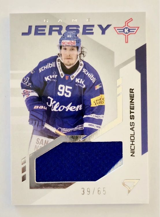 Nicholas Steiner EHC Kloten 39/65 Game Jersey Sportzoo (Neu (gemäss Beschreibung)) in Horgen für ...