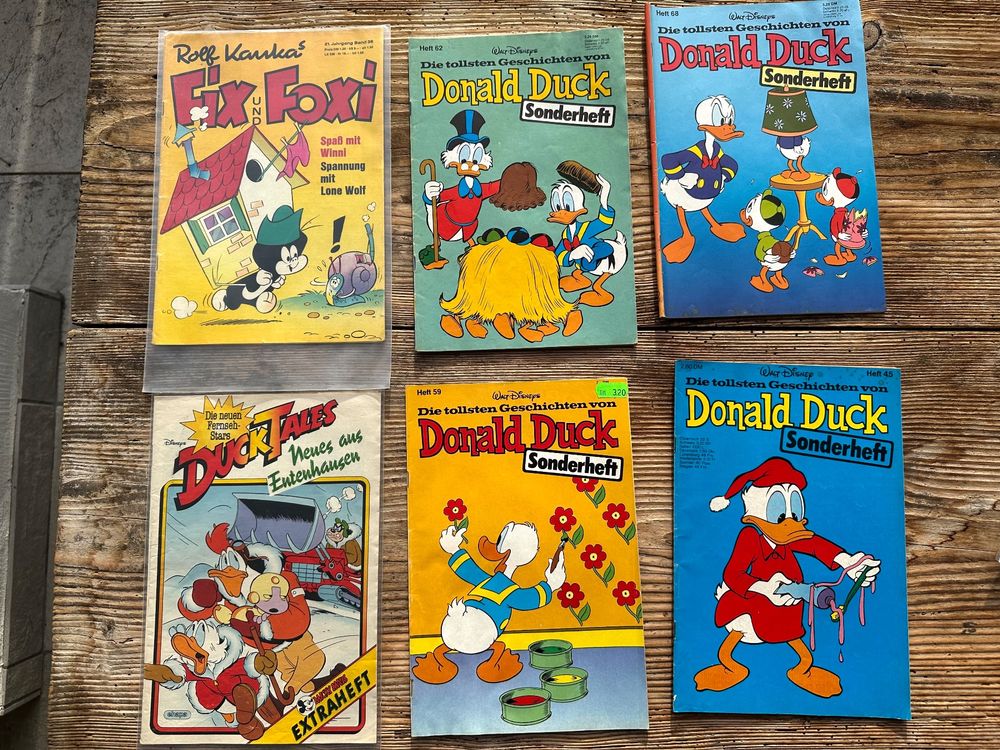 6 alte Comics Donald Duck, Fix und Foxi, Duck Tales (Gebraucht) in ...
