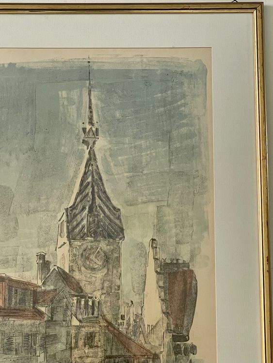 Hans Potthof (1911-2003) Litho. Zuger Altstadt Handsigniert | Kaufen auf Ricardo