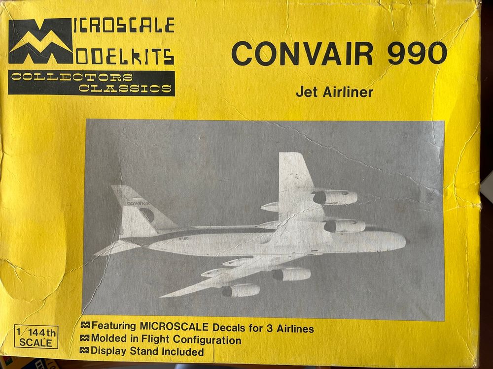 1:144 Swissair Convair 990 Microscale Resin Rarität 1975 ! | Kaufen auf ...