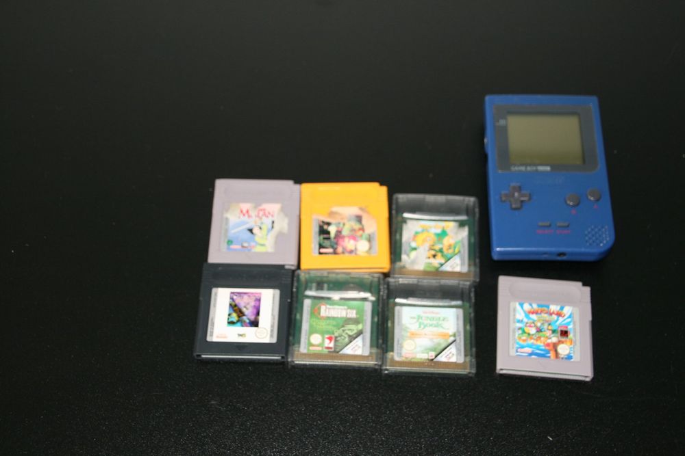 Nintendo GAME BOY pocket Blau mit 7 Spielen | Kaufen auf Ricardo