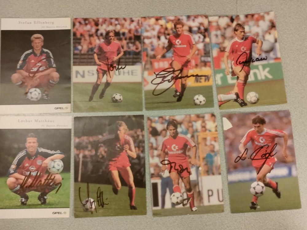Autogramme - Sammlung FC Bayern von den 80er bis 2000 | Kaufen auf Ricardo