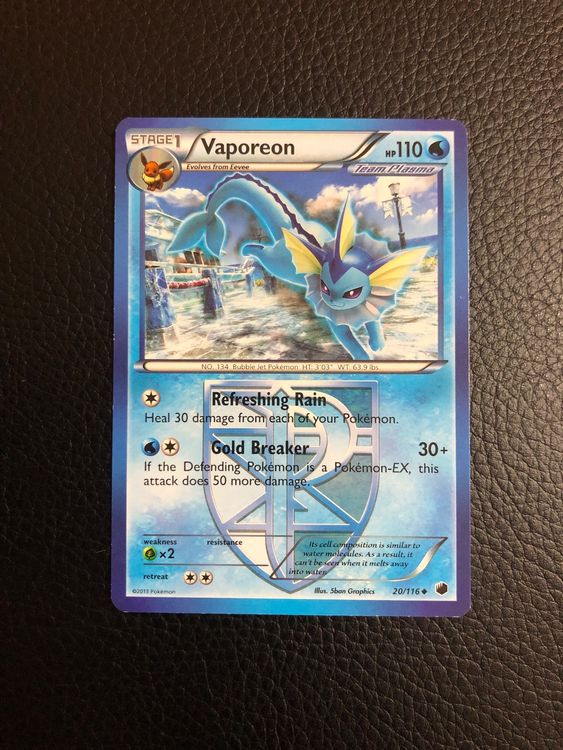 B&W Plasma Freeze Vaporeon 20/116 Ab 1 (Gebraucht) in Paradiso für CHF ...