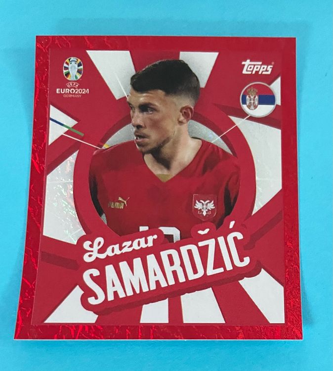 Topps Euro 2024 Sticker SRB PTW - Lazar SAMARDZIC SERBIEN (Gebraucht ...