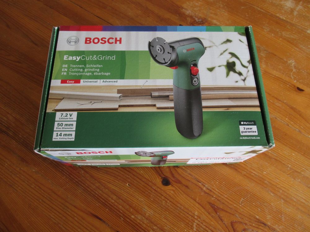 Akku Winkelschleifer BOSCH Easy Cut & Grind Neu, Originalve. (Neu ...