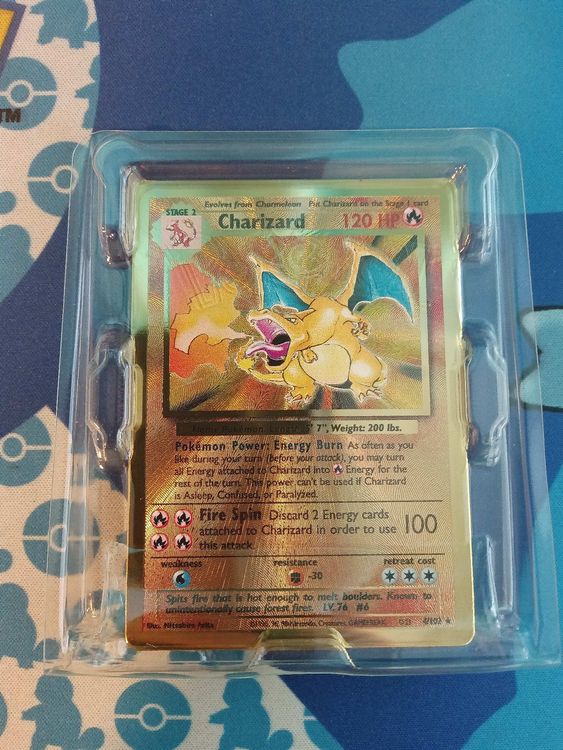 Charizard Metal Gold Card Ultra Premium Collection Base Set | Kaufen ...