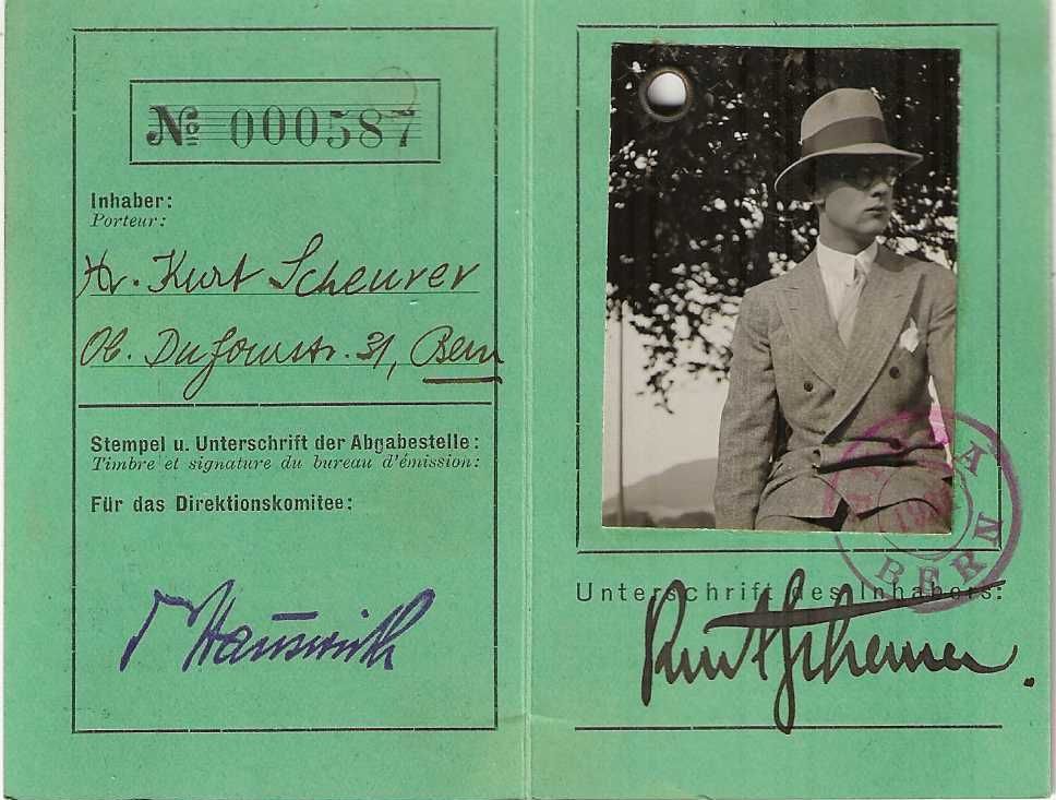 Bern, HYSPA Dauerkarte 1931 Studierende, Ausstellung Medizin (Gebraucht ...