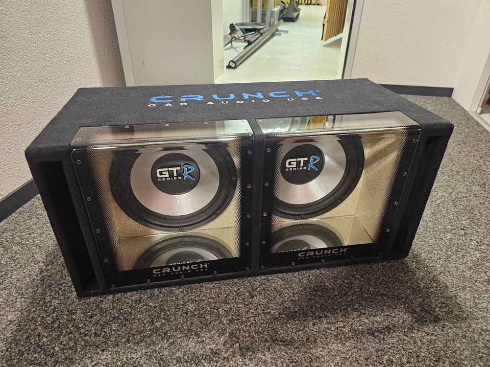 Crunch GTR 800 1600W Autolautsprecher Subwoofer mit LEDs (Gebraucht) in ...