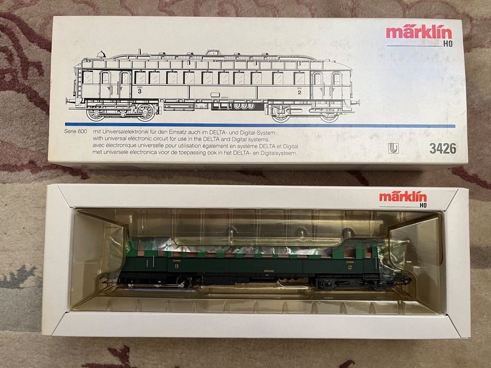 Märklin 3426 Serie 600 belgischer Dieseltriebwagen in OVP H0 (Gebraucht ...