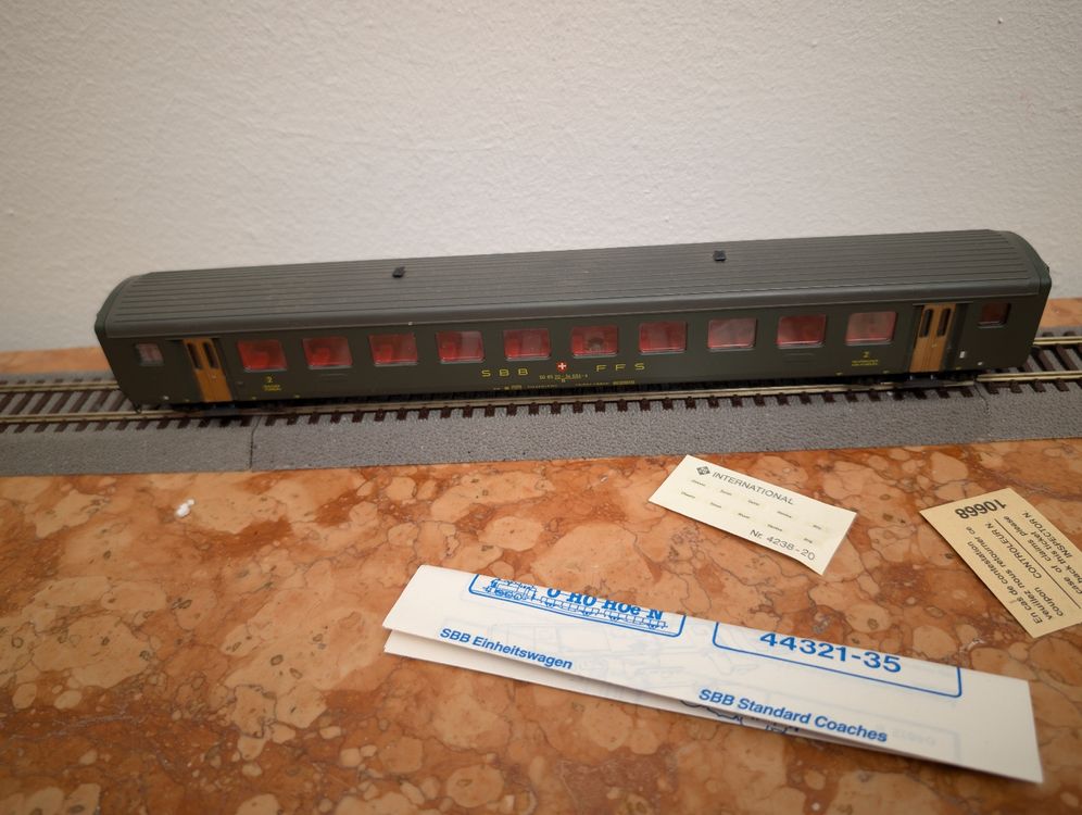 Roco H0 SBB Personenwagen grün 4239S OVP (Gebraucht) in Mumpf für CHF 6 ...