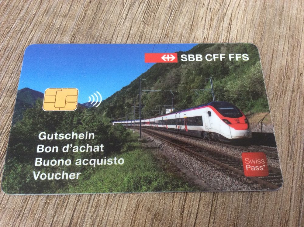 1 Chip Karte der SBB (Gebraucht) in Triesen / Liechtenstein für CHF 2 – mit Lieferung auf ...
