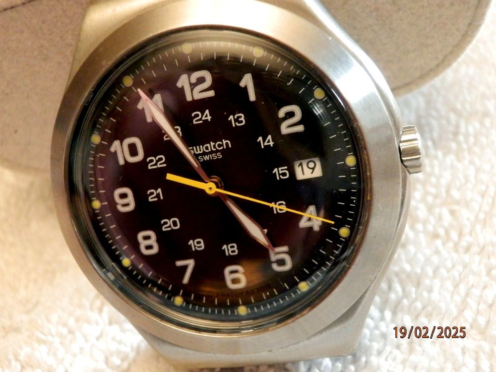 Swatch, Qaurtz, Irony Big Classic Blue Boat, 42mm, Uhr läuft (Gebraucht ...