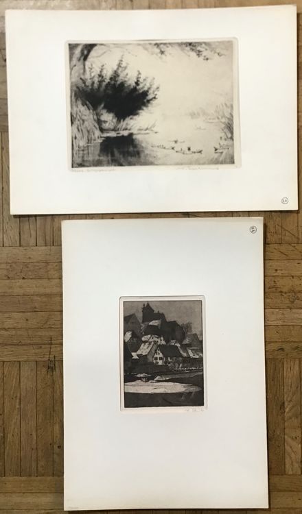 2x Verschiedene Radierungen Unleserlich Signiert (Gebraucht) in Root für CHF 10 – mit Lieferung ...