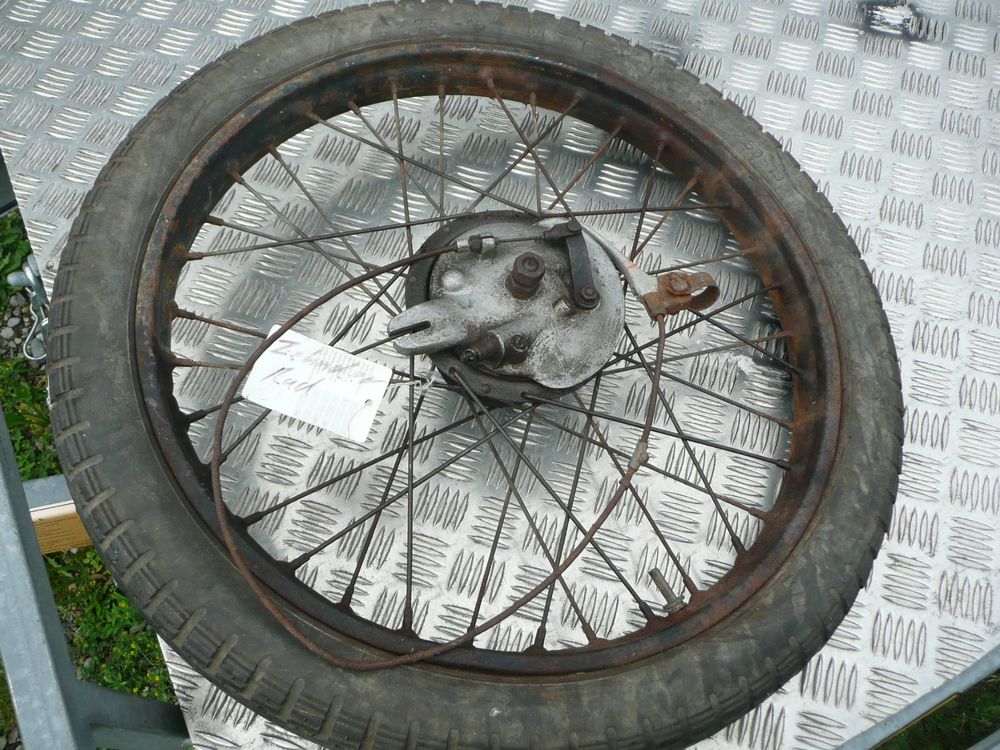 ZEHNDER 250 VORDER RAD DKW RT 125 OLDTIMER CONDOR MAG NSU ? (Defekt) in ...
